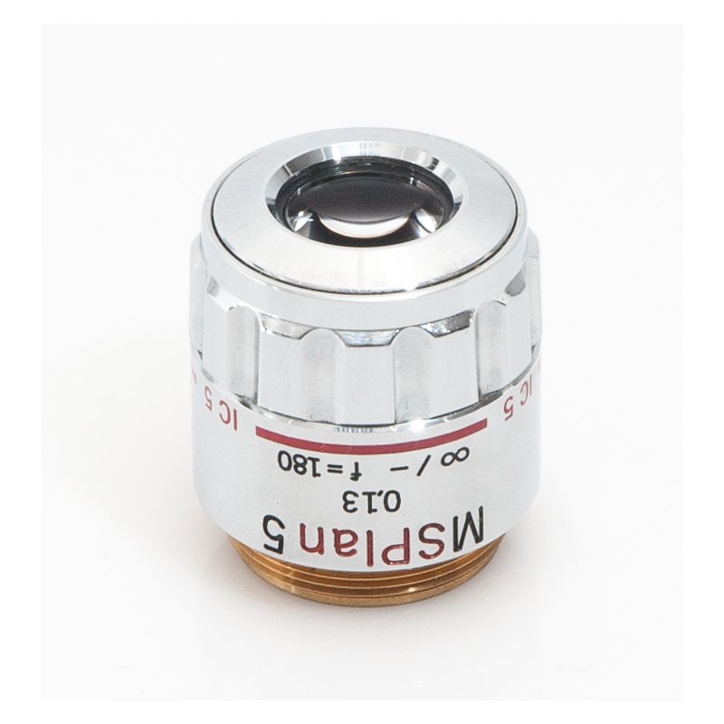 Olympus Mikroskop Objektiv MSPlan 5x/0.13 IC5 f=180 | WIE-TEC, 199,00